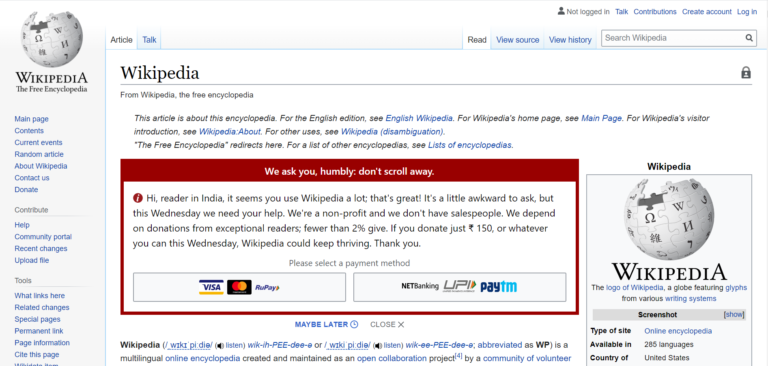 Why Is Wikipedia Asking Us For Donations? - DU EXPRESS